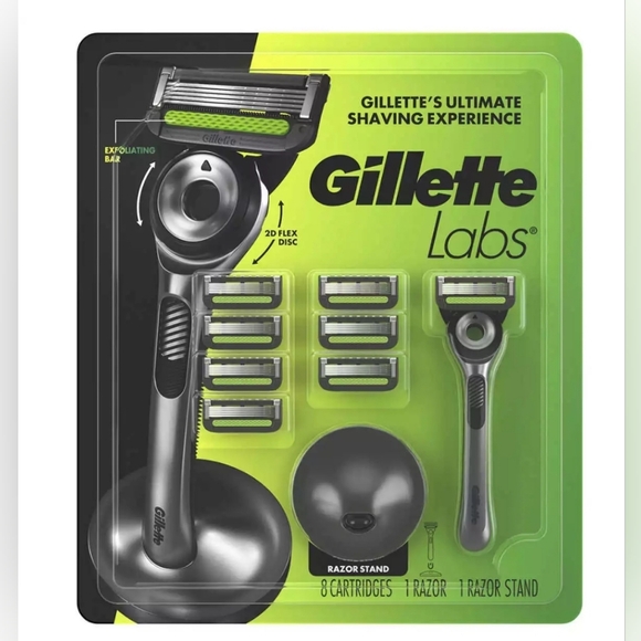 gillette | Grooming | New Gillette Labs 8 Cartridges With Dock Metal ...